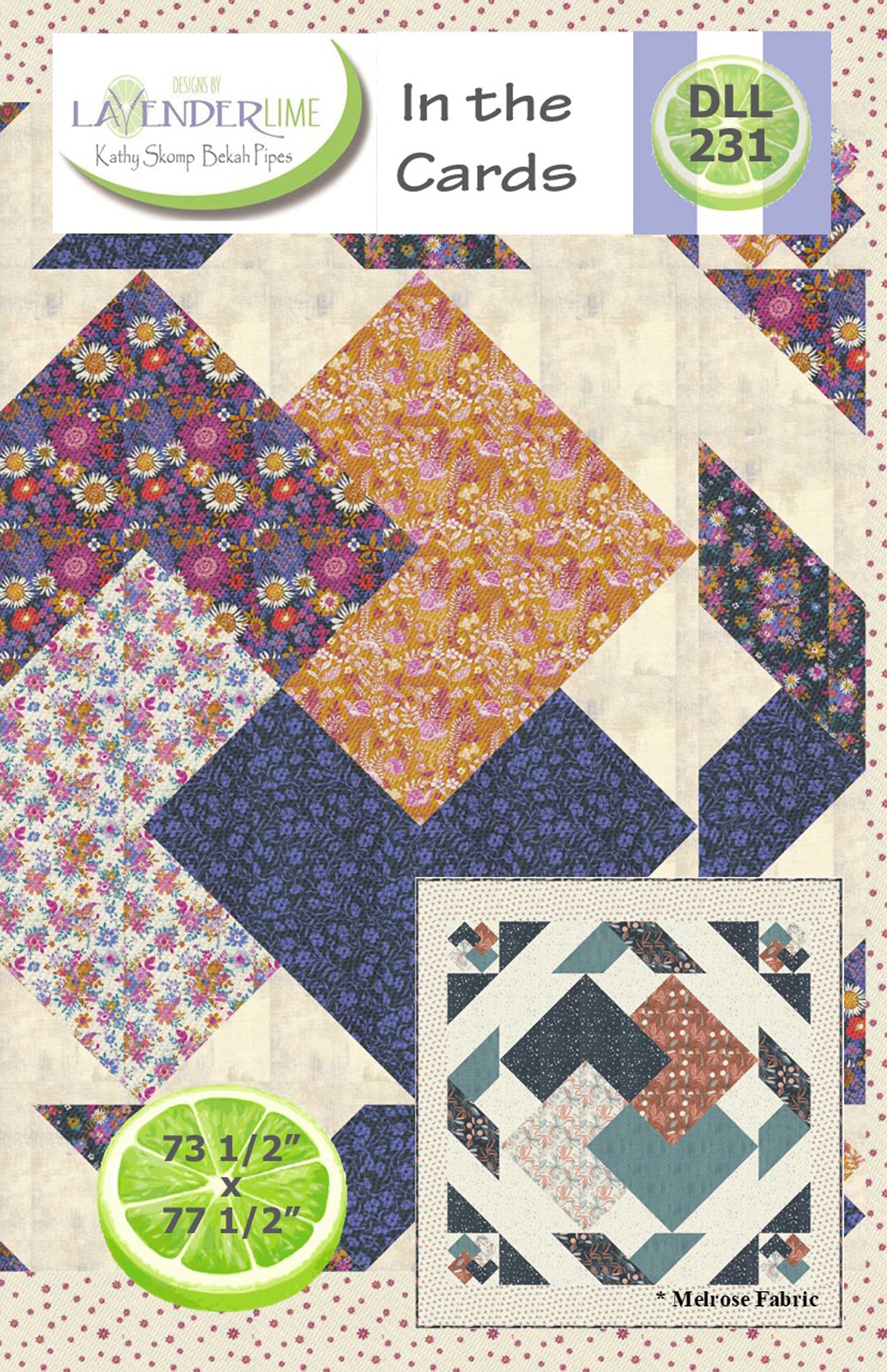 BK- In the Cards – Lavender Lime Quilts