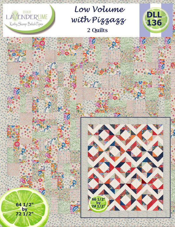 Low Volume with Pizzazz PDF Download – Lavender Lime Quilts